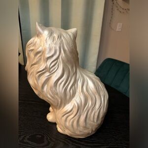 Accents | Vintage Ceramic White Persian Cat Statue | Poshmark